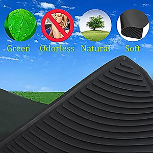 Matericuo Car Floor Mats Custom Fit for Volvo V60/S60 2020-2023 Black Rubber Auto Liner Mats All Weather Protection Heavy Duty Odorless