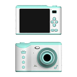 2.8 Inch Children Boy Camera Toy Digital Camera Touch Screen Mini Camera Recording 8.0MP Double Lens Children Camera Birthday Gift (Memory Card + 16G),Blue