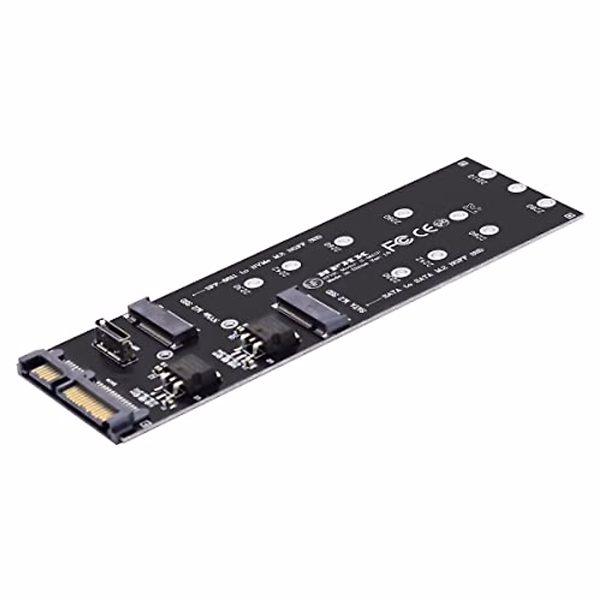 NFHK Oculink SFF-8612 8611 to U.2 Kit M-Key to NVME PCIe SSD and NGFF to SATA Adapter for Mainboard
