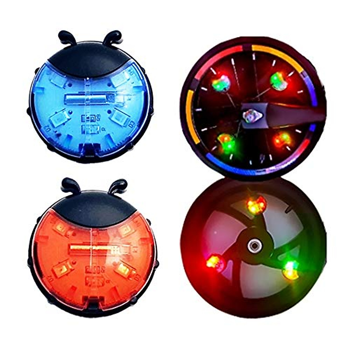 INWISH Toddler Bike Wheel Lights for Kids, 3 Pack Front and Back Spoke Light Safety Auto Shut-Off Motion Activated & Light-Sensing, LED Cycling Hub Light Bicycle Accessories for 2-4 Years Girls Boys