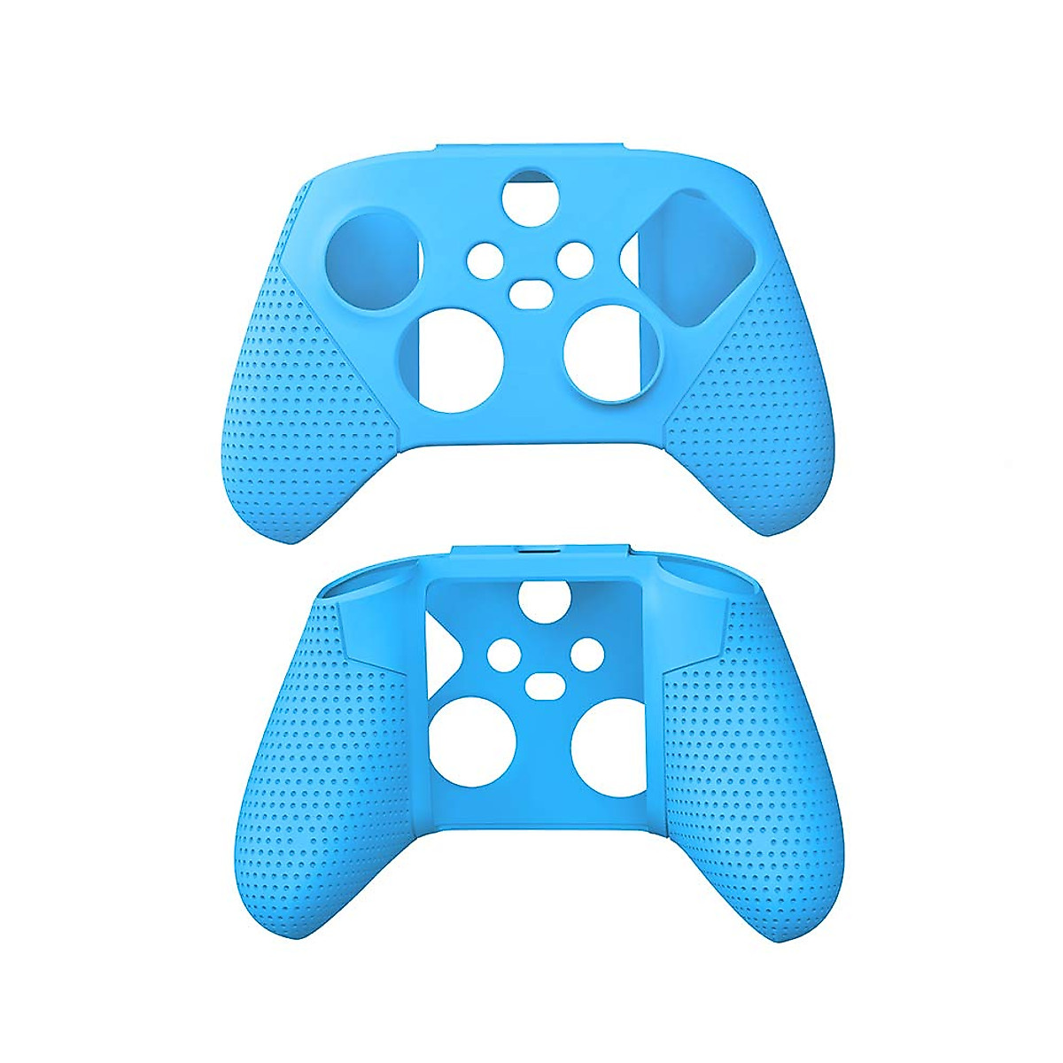 ECHZOVE Xbox Series X/S Controller Silicone Cover Case, Rubber Skin for Xbox Series X/S Controller with Thumb Grips - Blue