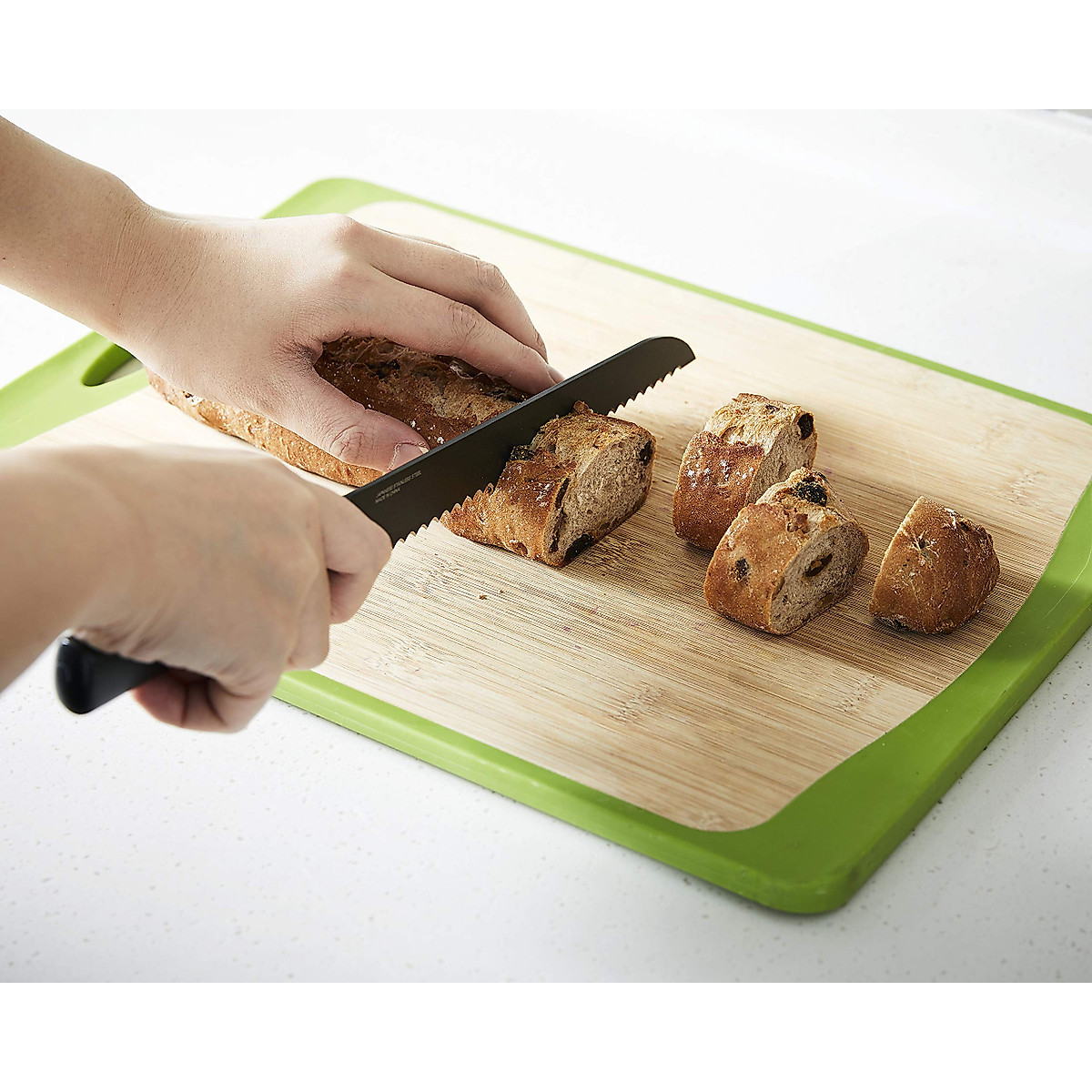 LOCK & LOCK, 8 in Bread Knife, Dark Gray