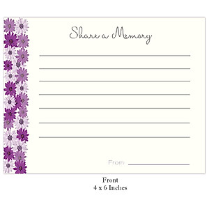 Elcer 30 Share a memory cards for Celebration of life Funeral Sympathy memorial acknowledgment or birthday