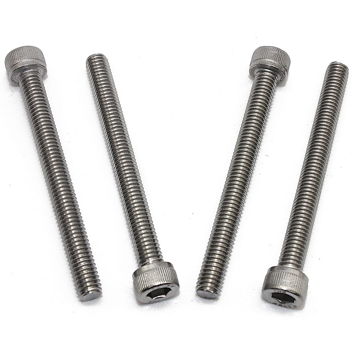 Fullerkreg M8-1.25 x 65MM Socket Head Cap Screws, Allen Socket Drive, Din 912, AISI 304 Stainless Steel (18-8), Full Thread, Bright Finish, Machine Thread, Quantity 5