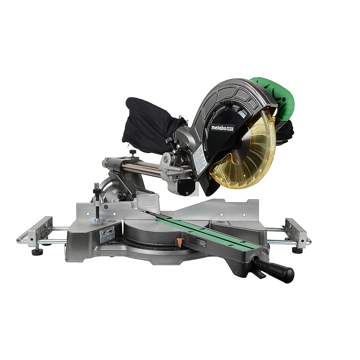 Metabo HPT Miter Saw | 8-1/2-Inch Blade | Linear Ball Bearing Slide System | C8FSES