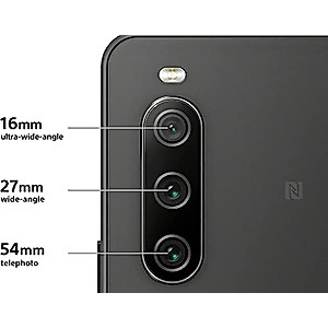 Sony Xperia 10 IV XQ-CC72 5G Dual SIM 128GB 6GB RAM Factory Unlocked (GSM Only | No CDMA - not Compatible with Verizon/Sprint) – Black