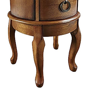 Powell Burnished Oak Jewelry Armoire