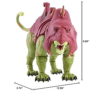 Masters of the Universe Masterverse Battle Cat, 14-in Motu Battle Figure for Storytelling Play and Display, Gift for Kids Age 6 and Older and Adult Collectors [Amazon Exclusive]