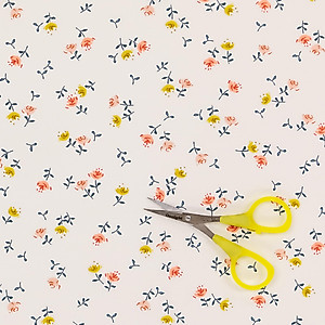 Omnigrid 4-Inch, Ultra Sharp Point, Stainless Steel, 1 Count Needlecraft Scissors, Оnе Расk, Yellow
