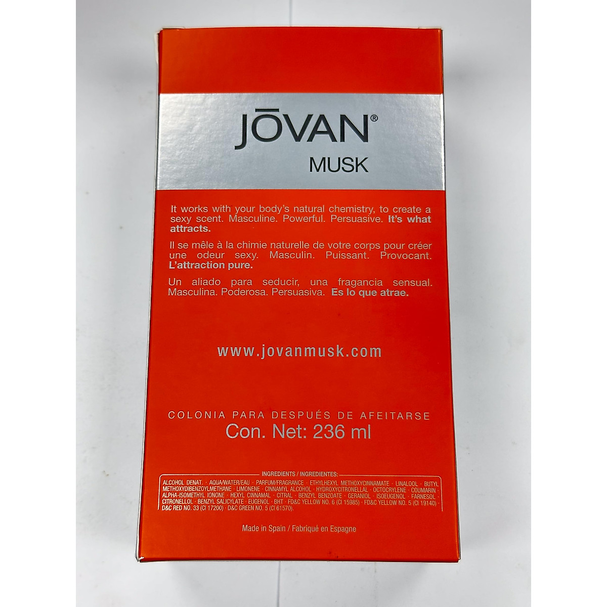 Jovan Musk By Jovan For Men. Aftershave/ Cologne Splash 4.0oz Bottle by Jovan BEAUTY