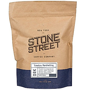 Stone Street Gourmet Coffee Indonesian Sumatra Mandheling, Single Origin, Dark Roast, 1 LB, Whole Bean