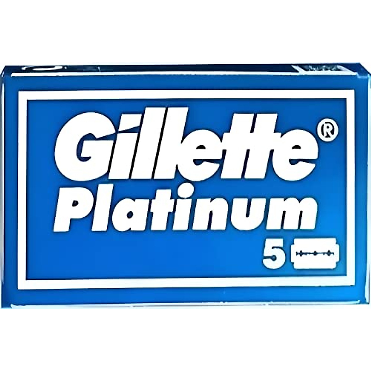 Gillette Double Edge Platinum Safety Razor Blades for Men, Pack of 50 Stainless Steel Refill Blades