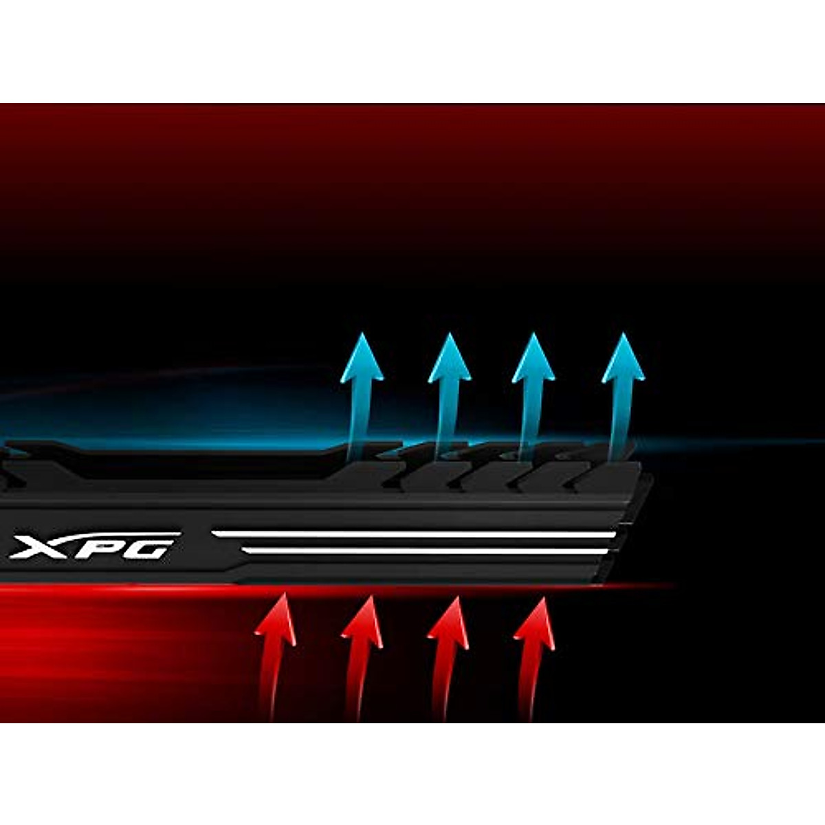 ADATA XPG GAMMIX D10 - DDR4 - Modul - 8 GB - DIMM 288-PIN - 3200 MHz / PC4-25600 - ungepuffert Black