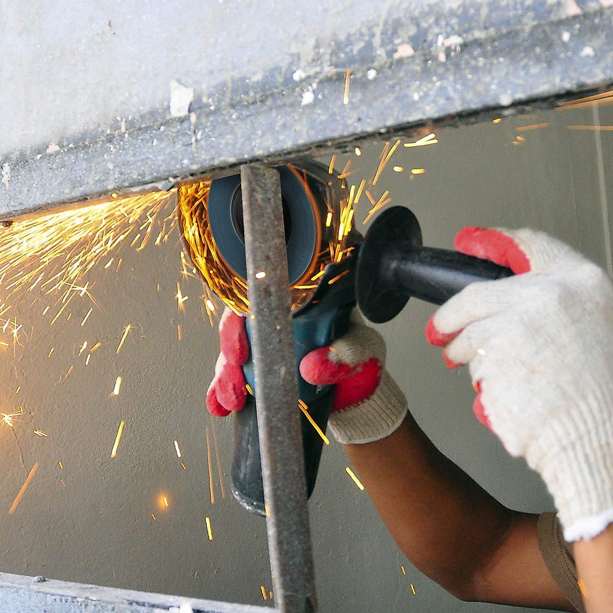 WORKPRO 20-Pack Flap Discs, 4-1/2-inch, Arbor Size 7/8-inch, T29 Zirconia Abrasive Grinding Wheel and Flap Sanding Disc, Includes 40/60/80/120 Grits