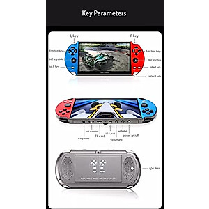 TCDSTAR Original factory 16GB Retro Handheld Games Player x 12 plus 10000games Portab 7 Inch e-book MP5 Video Game Consoles for PSP