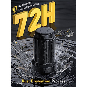 MIKKUPPA M12x1.5 Lug Nuts - Replacement for 1994-2013 Chevy Impala, 1998-2022 Honda Accord/CRV/Civic, 2003-2008 Honda Pilot Aftermarket Wheel - 20pcs Closed End Spline Lug Nuts