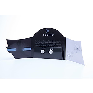 COCHIC Collar Extenders for Mens Shirts - Button Extender - Dress Shirt Neck Extender for Men 2-Pack Elastic Collar Support - White Buttons - Non-Metal - Expand your Shirt Collar by Up to 1.5 inches