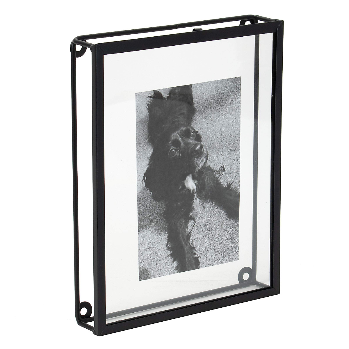 Foreside Home & Garden Black 4 x 6 inch Oversized Metal Decorative Picture Frame