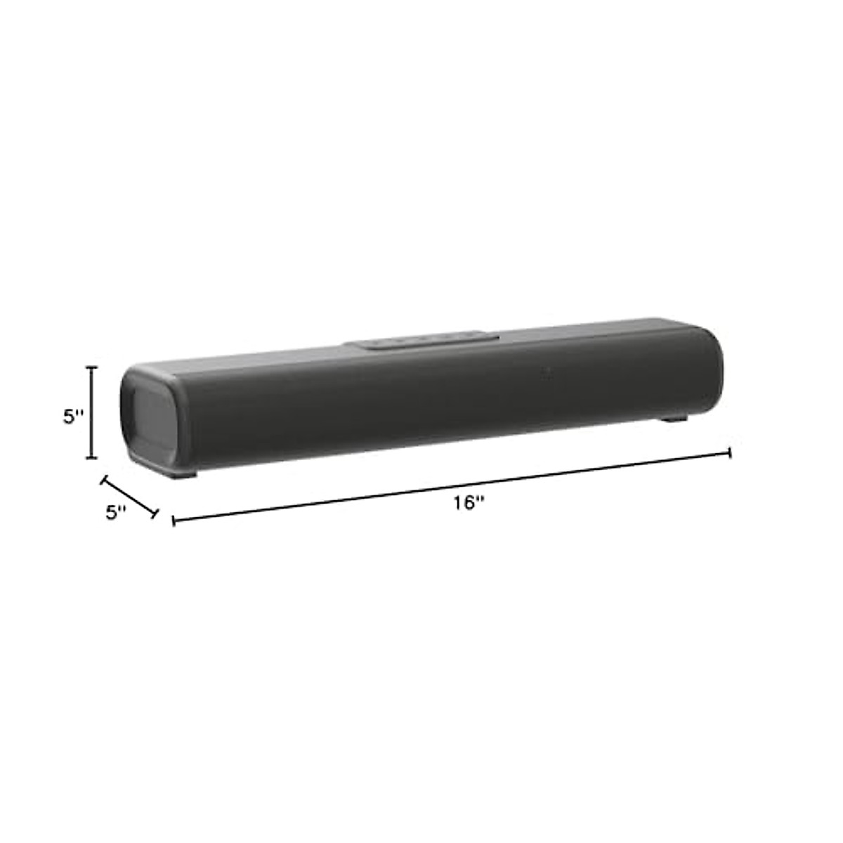 LIPEILA Soundbar for TV with Bluetooth 50W Speakers for TV Home Theater Audio Surround Sound System Small Sound Bar with Subwoofer for TV PC Projectors Tablets,Remote Control,Opt/AUX/USB/HDMI (Brown)