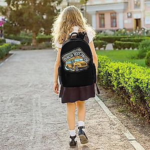 School Bus Back to School Laptop Backpack for Men Women Shoulder Bag Business Work Bag Travel Casual Daypacks