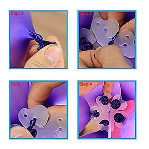 50pack Balloon Clips Balloon Flower Clips Reusable Balloon Clip For Arch,Balloons In Sufficient Quantity Balloon Decorating Tool For Birthday,Wedding,Baby Shower