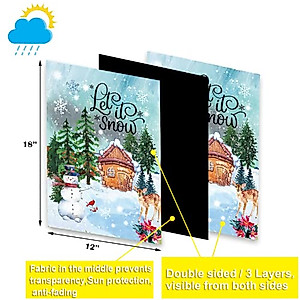 CDLong Seasonal Garden Flag Set of 12 Double Sided 12 x 18 Inch Yard Flag, Small garden flags for outside, Christmas Spring Seasonal Flag for Outdoor Holiday Decorations