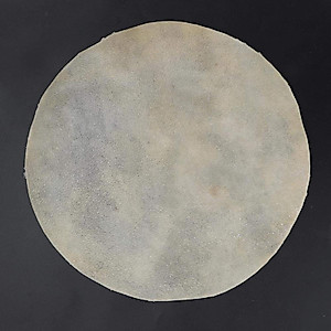 Bongo Drum Head Skin, 2Pcs Drum Head Skin, with Consistent Clear Sound Buffalo Leather Thick Drum Accessory for Bongo Drums African Drums(9.0 inch)