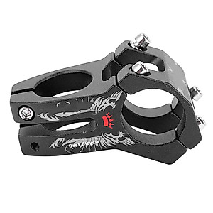 Yosoo Health Gear Bike Stem, Wake Bike Stem, 31.8 Stem Road Bike, Mountain Bike Stem, Bar Stem, Handlebar Stem Riser for, Mountain Bike, Road Bike, BMX (Black)
