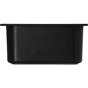 Carlisle FoodService Products CM110303 Coldmaster ABS Third-Size Divided Food Pan, 3.40 qt. Capacity, 12.68" x 6.89" x 6.01", Black
