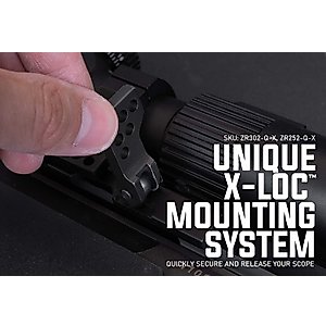 Monstrum 3-9x32 AO Rifle Scope with Illuminated Range Finder Reticle and Parallax Adjustment | ZR252 Quick Release Scope Mount | Flat Dark Earth | Bundle