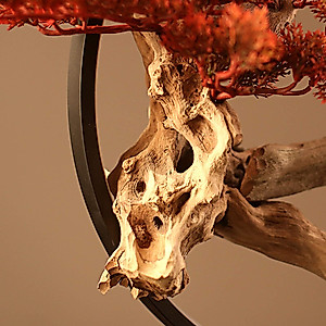 FEIYIYANG Artificial Bonsai Tree Home Decoration Gifts Realistic Faux Bonsai Tree with LED Light Chinese Zen Artificial Indoor Plants for Home Living Room Entrance Office Decoration Artificial Bonsai