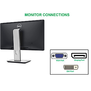 Dell P2314HT Monitor Full FHD 1920 x 1080, Display Port, VGA, DVI, 16.7 Million Colors, 8 ms Response time, 178 Degree Viewing Angle, 30-83 kHz Refrest Rate (Renewed)