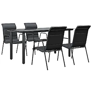 WFAUIBR Dining Set 5 Piece Patio ，Outdoor Furniture Set，Chat Conversation Tables and Chairs，for Deck, Pool Side, Bedroom, Living Room, Coffee Shop，Porch Garden，5 Piece 63"