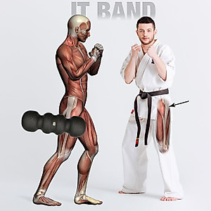 Rollga BASIC - The BETTER Foam Roller for Flexibility, Muscle Recovery, Back & Neck Massage, Exercise. Featuring Stays Clean Technology. (White)