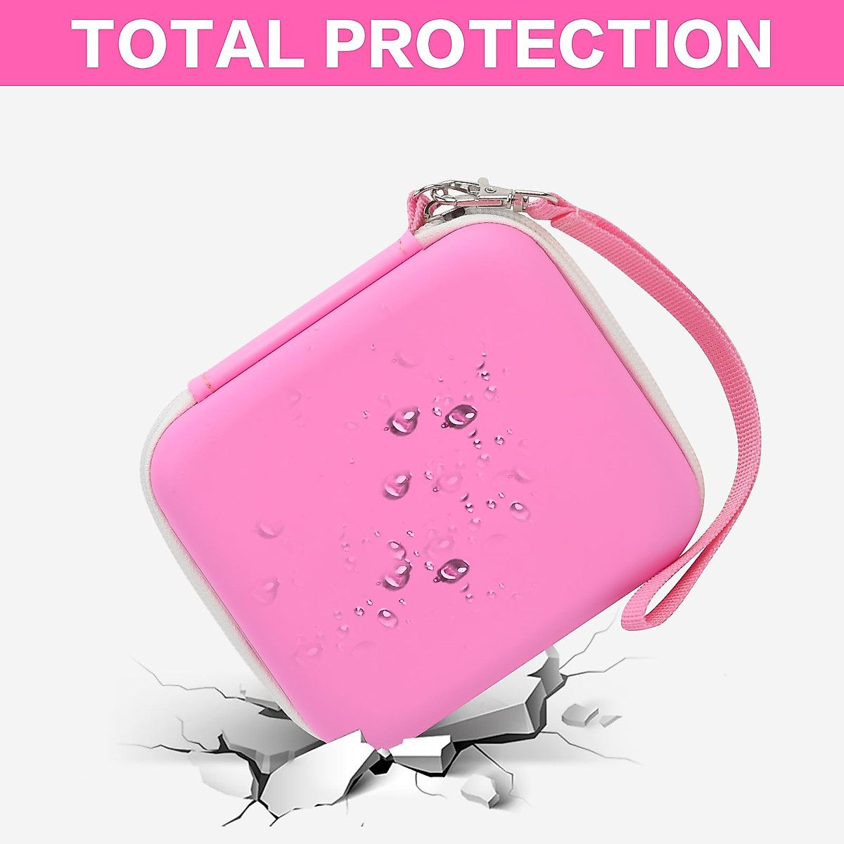 Kids Instant Print Camera Case Compatible with ESOXOFFORE for Dylanto for DUDUDRAGON for GKTZ for Dafotil for Careenoah for Aasonida Toddler Digital Prints Paper Storage Bag (Box Only) Light Pink