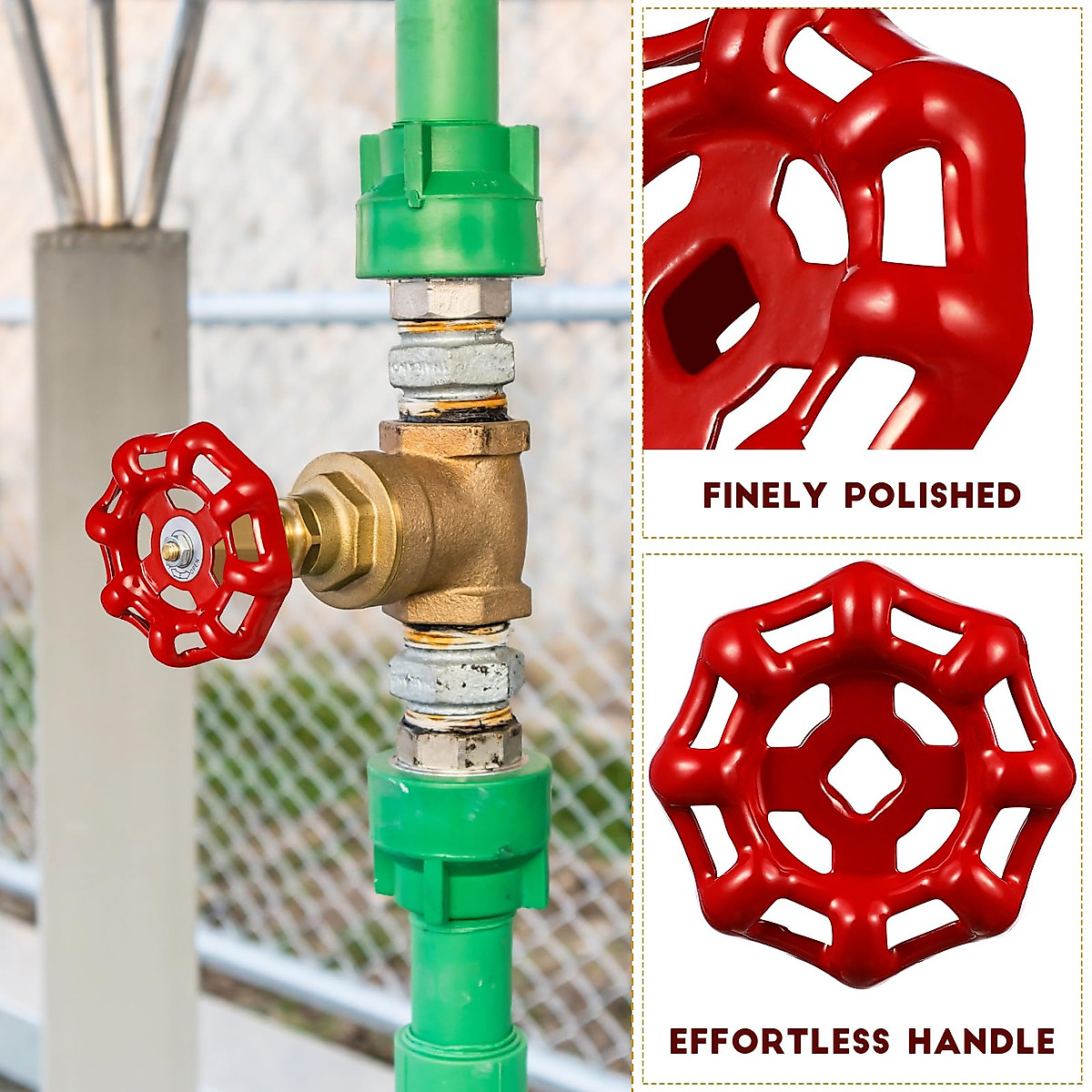 TOVINANNA Faucet Handle Replacement Gate Replacement Parts Round Wheel Handle Water Spigot Handle Gate Handle Water Spigot Parts Sillcock Handle Water Fittings Gating Hand Wheel