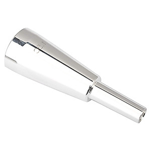 Mxfans 1.5 C Size Trumpet Mouthpiece Brass Silver-Plated Heavy Bullet Shape