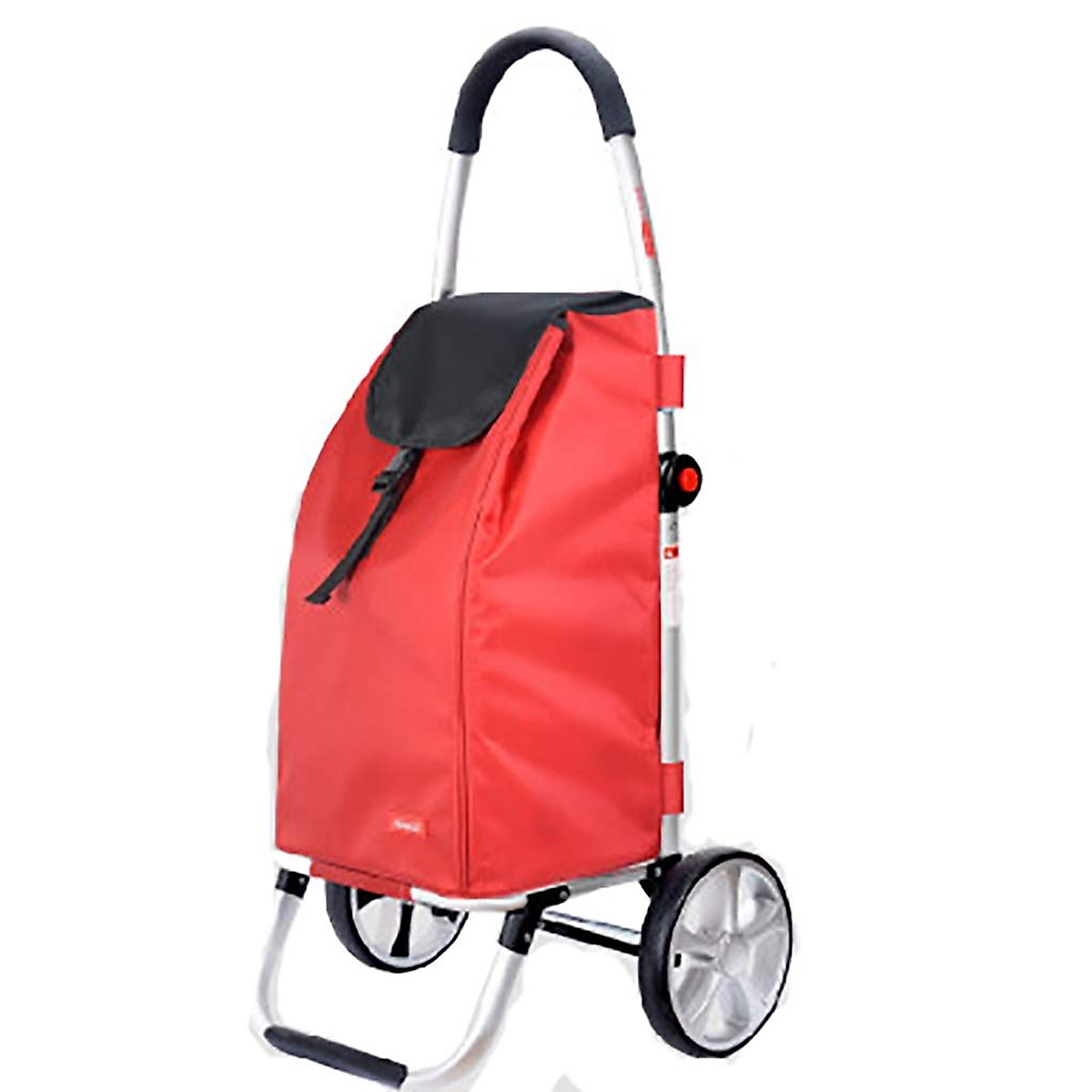 SH-gwtc Shopping Trolley,Foldable Shopping Cart 6 Wheels Climbing Trolly/Aluminum Alloy/Waterproof Shopping Bag/Collapsible Push Pull Carts (Color : A)
