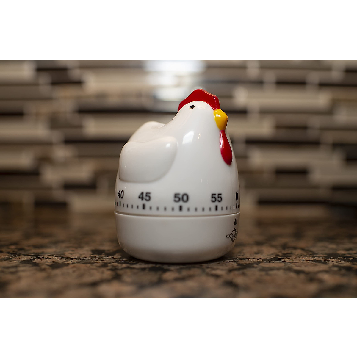 Küchenprofi Henriette Hen Manual 59 Minute Timer, 3.5 Inches, White