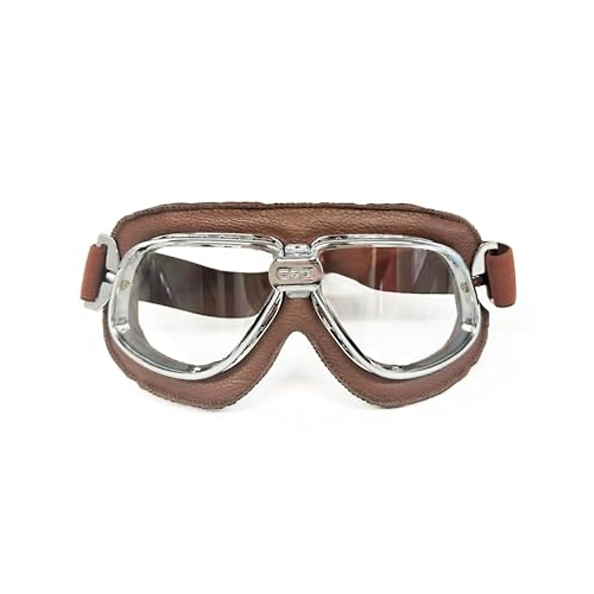 CRG Sports Motorcycle Goggle Aviator Pilot Style Cruiser Scooter Motocross Goggles for Men, Women, Adults