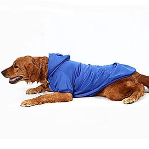 Dog Hoodie, Comfortable Soft Breathable Warm Dog Clothes, Outdoor Sports Dog Face Hoodie, for Small, Medium, and Large Dogs (X-Small, Blue)
