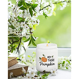 Christmas Gifts for Women - Christmas Candle, Hey There Pumpkin Candle, Christmas Decoration for Parties, Bars, Indoor and Patio, Lavender Scented Candle for Christmas Home Decor, Pumpkin Candle