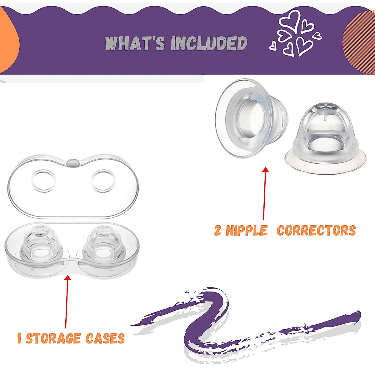 Breastfeeding Nipple Shield Enhancer Pair - Nip Puller Enhancer for Flat Shy and inverated Nipple Corrector Latch Assist I Inverted Flat Shy Nipples I Nursing Mother - Corrector Guard Protector