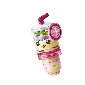 Apostrophe Games 6 in 1 Boba Teas Building Block Set – 108 Pcs – Milk Tea, Peach Oolong, Mango Sago – Drinks for Building