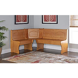 Linon Chelsea Kitchen-Nook Corner Unit, Natural