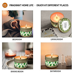 Citronella Candles Outdoor Indoor 2.5oz (Approx. 70.9g) Pack of 6, 100% Soy Wax Candles, for Home Scented Candles, for Party Hiking Camping Patio BBQ Deck Lanai Garden Patio Home1