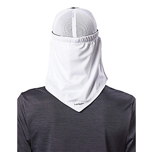 Halo Headband Sun Shield Sweatband with Neck & Ear Cover, White, one size (HSSWHITE)