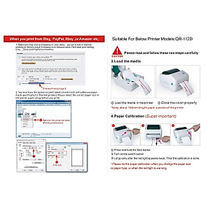 Shipping Label Printer ( Windows 7 or higher Only ) ( No ChromeBook ) Direct Thermal High Speed Printer - Compatible with Amazon, Ebay, Etsy, Shopify - 4×6 Label Printer & Multifunctional Printing