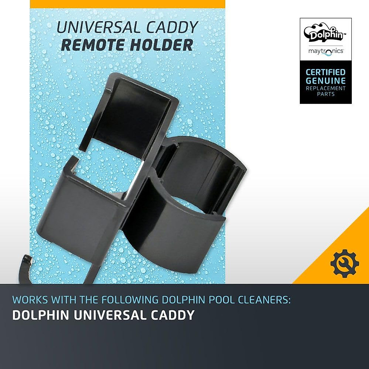 Dolphin Genuine Replacement Part — Black Remote Control Holder for Universal Caddy — 9980763