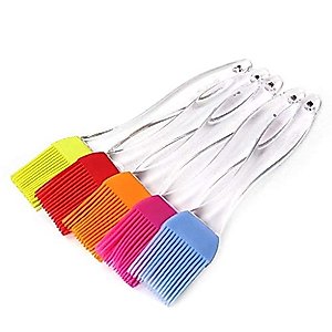 Silicone Basting Pastry & BBQ Brush Set - Uniwit 5 PCS Silicone BBQ Pastry Oil Brush Turkey Baster,Barbecue Utensil use for Grilling and Marinating (6.89" * 1.28"(L*W))